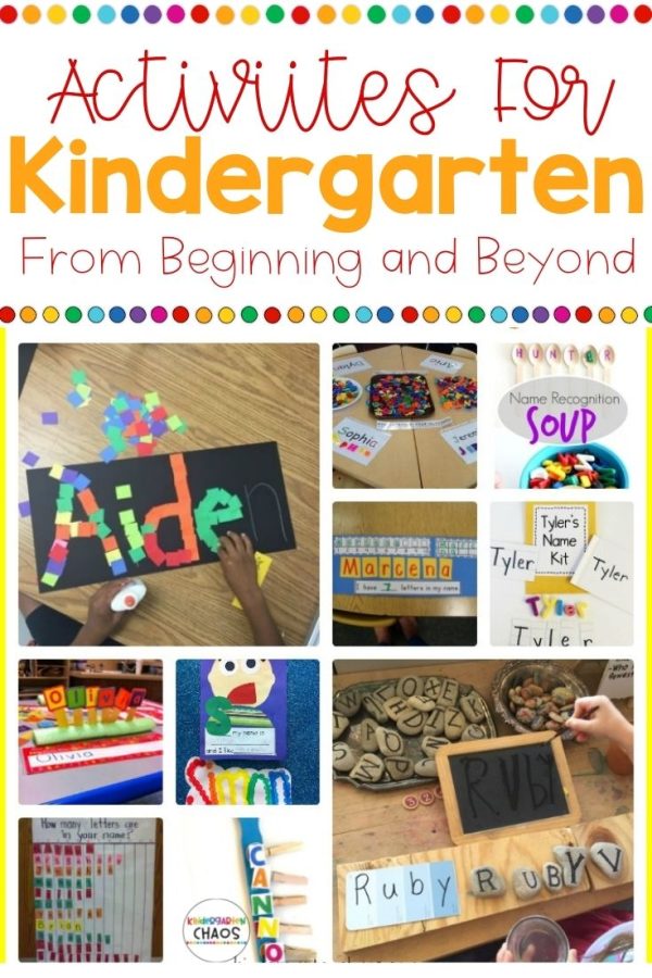 Year Long Activities For Kindergarten