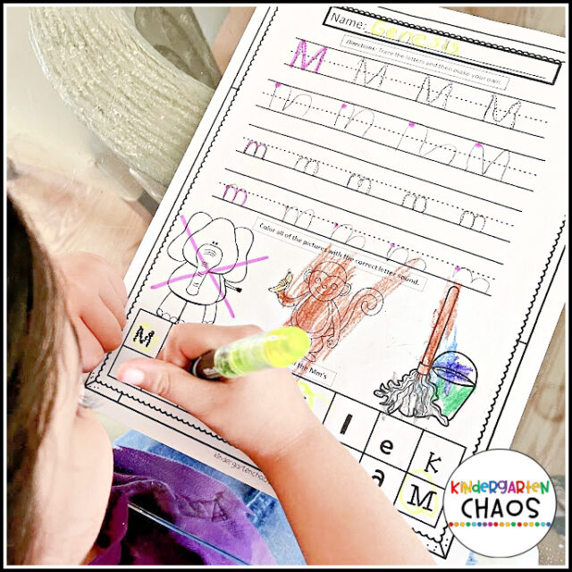 Kindergarten Handwriting