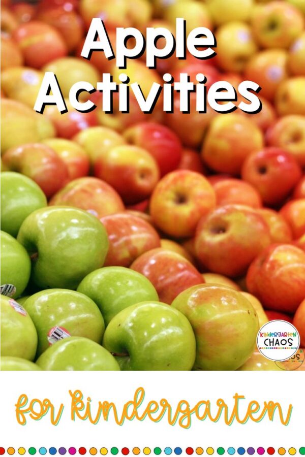 Apple Activities In Kindergarten - Kindergarten Chaos