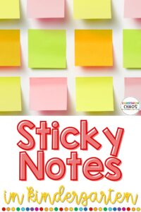 Ways To Use Sticky Notes For Learning Activities In Kindergarten ...