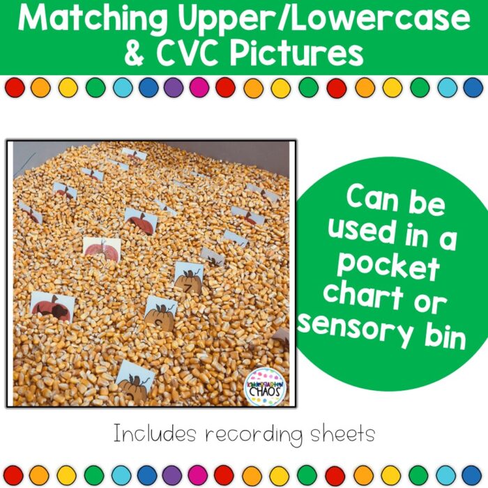 Pumpkin Themed Literacy Activities - Letter ID, CVC Words, Label a ...
