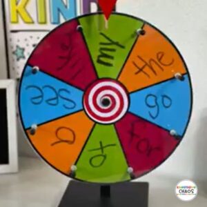 Using A Spinning Wheel in the Kindergarten Classroom - Kindergarten Chaos