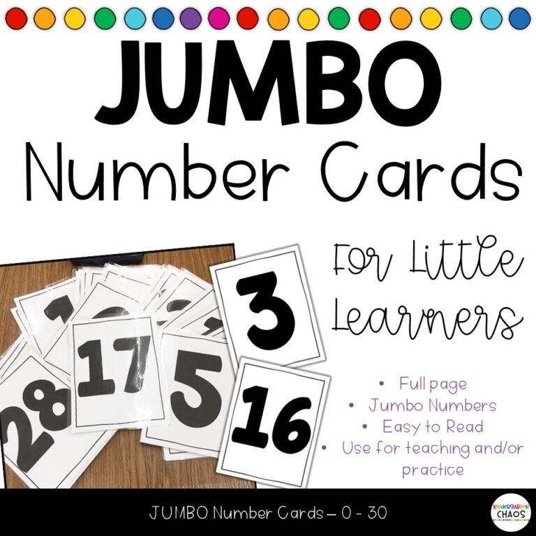Explicitly Teaching Numbers - Kindergarten Chaos