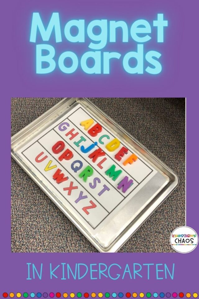 Magnet Boards In Kindergarten Classroom - Kindergarten Chaos