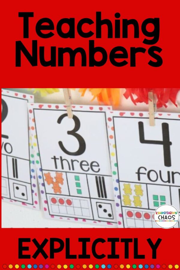 Explicitly Teaching Numbers - Kindergarten Chaos