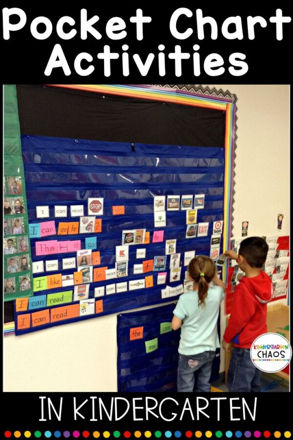 Pocket Chart Activities For Kindergarteners - Kindergarten Chaos