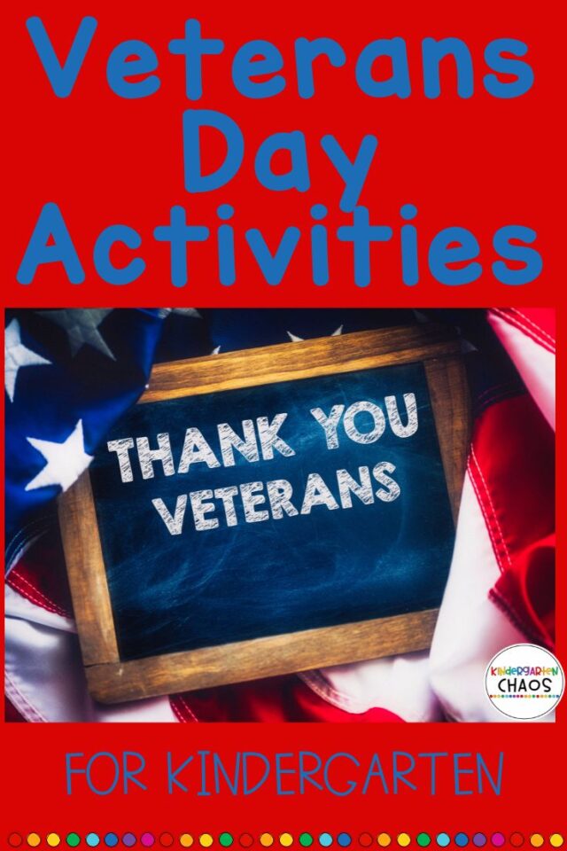 Veterans Day Activities For Kindergarteners - Kindergarten Chaos