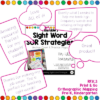 Editable Sight Word SOR Strategies | Word Mapping | Decodable Sentence ...