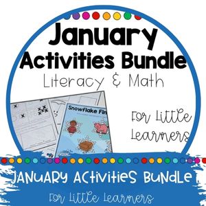 January Activities Bundle For Little Learners - Kindergarten Chaos