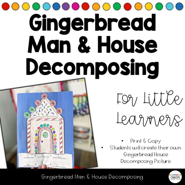 Gingerbread Man House Math **FREEBIE** - Kindergarten Chaos