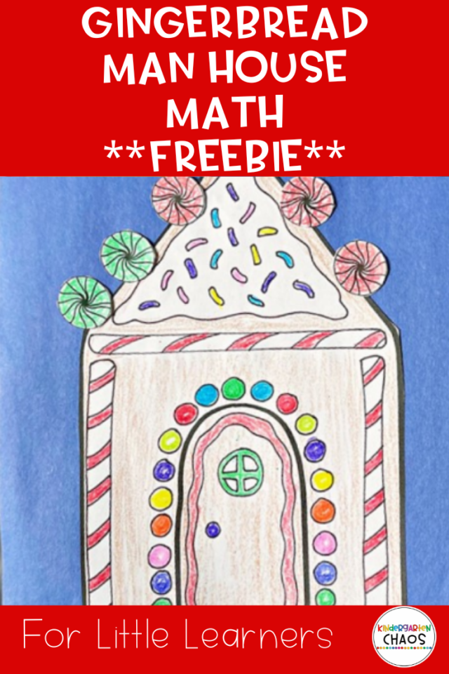 Gingerbread Man House Math **FREEBIE** - Kindergarten Chaos