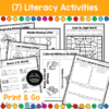 December Winter Gingerbread Literacy Math Activities - Worksheets ...