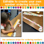 Ordering Numbers Editable Weekly Math Activities Year Long Bundle 1-10 ...