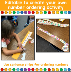 Ordering Numbers Editable Weekly Math Activities Year Long Bundle 1-10 ...