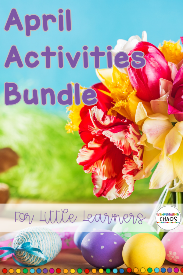 April Literacy Math Science Activities Bundle - Kindergarten Chaos
