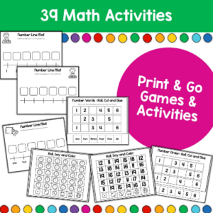 Dice Games Year Long Bundle For Little Learners - Kindergarten Chaos ...