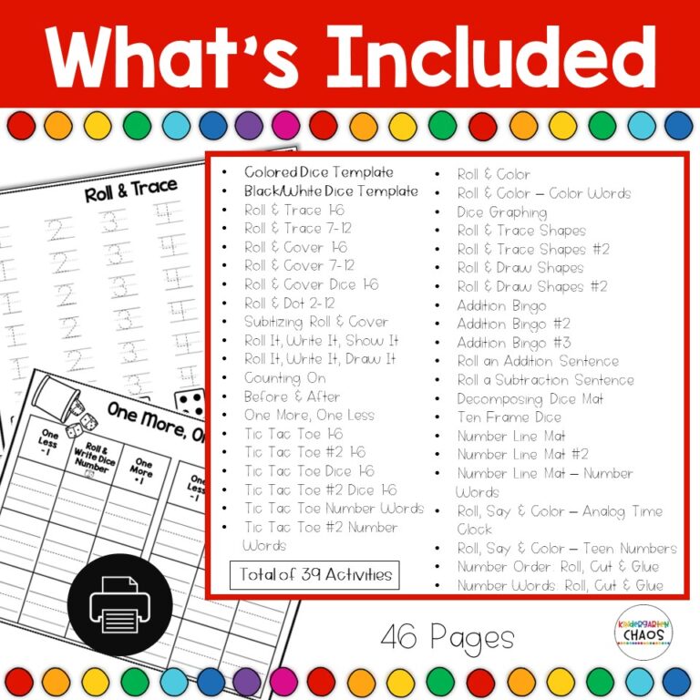 Dice Games Year Long Bundle | Number ID | Decomposing | Addition ...