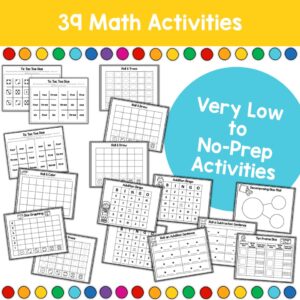 Dice Games Year Long Bundle | Number ID | Decomposing | Addition ...