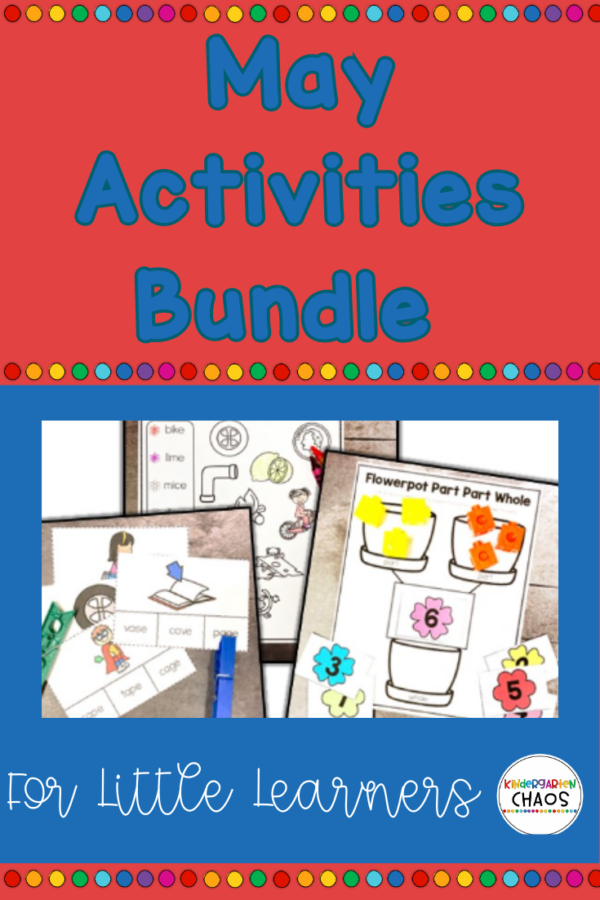 May Activities Bundle For Little Learners - Kindergarten Chaos May ...