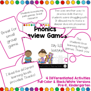 Phonics Review Game For Little Learners - Kindergarten Chaos Phonics ...