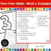 Pom Pom Math literacy Activities BUNDLE - Kindergarten Chaos