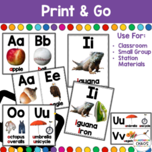 Alphabet Posters with Real Non-Fiction Pictures - Kindergarten Chaos