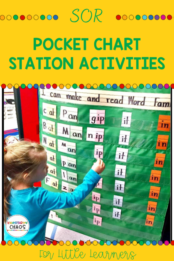 SOR Pocket Chart Station Activities - Kindergarten Chaos