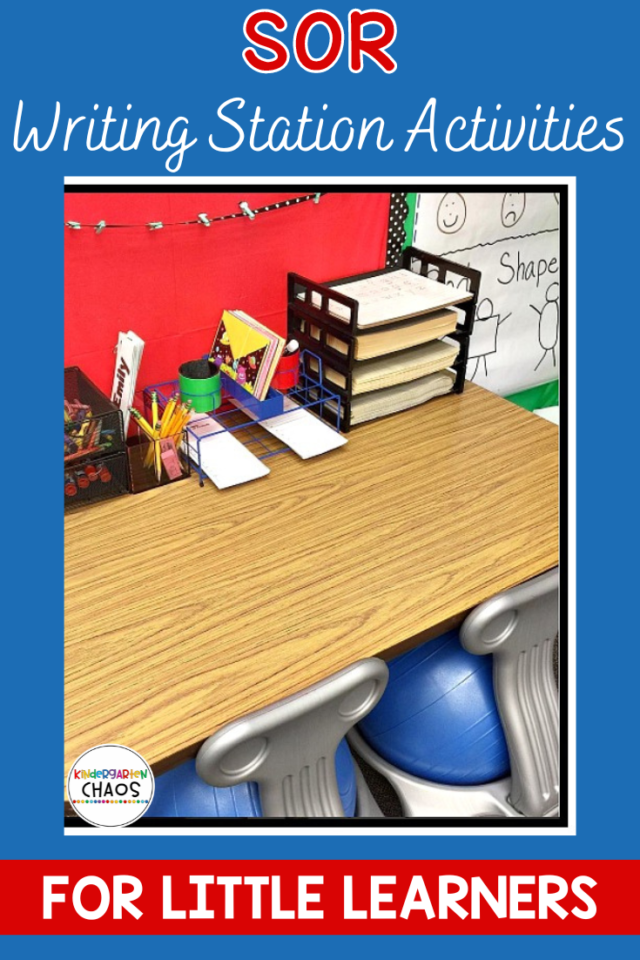 SOR Writing Station Activities - Kindergarten Chaos