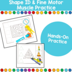 2D and 3D Shapes | Maze Mats - Kindergarten Chaos