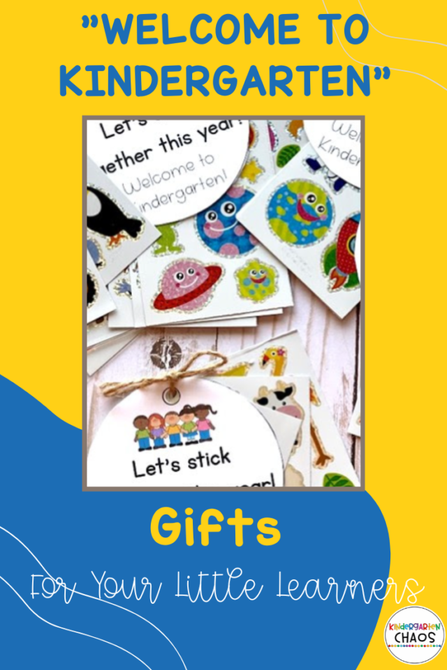 "Welcome To Kindergarten" Gifts For Your Little Learners - Kindergarten ...