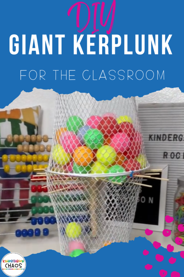 DIY Giant Kerplunk For The Classroom - Kindergarten Chaos