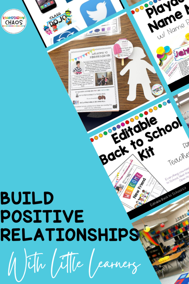 Build Positive Relationships With Little Learners - Kindergarten Chaos