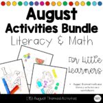 August Back to School Literacy Math Activities - Kindergarten Chaos
