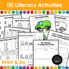 August Back to School Literacy Math Activities - Kindergarten Chaos