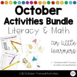 October Back to School Literacy Math Activities | Fall | Worksheets ...