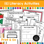 October Back to School Literacy Math Activities | Fall | Worksheets ...