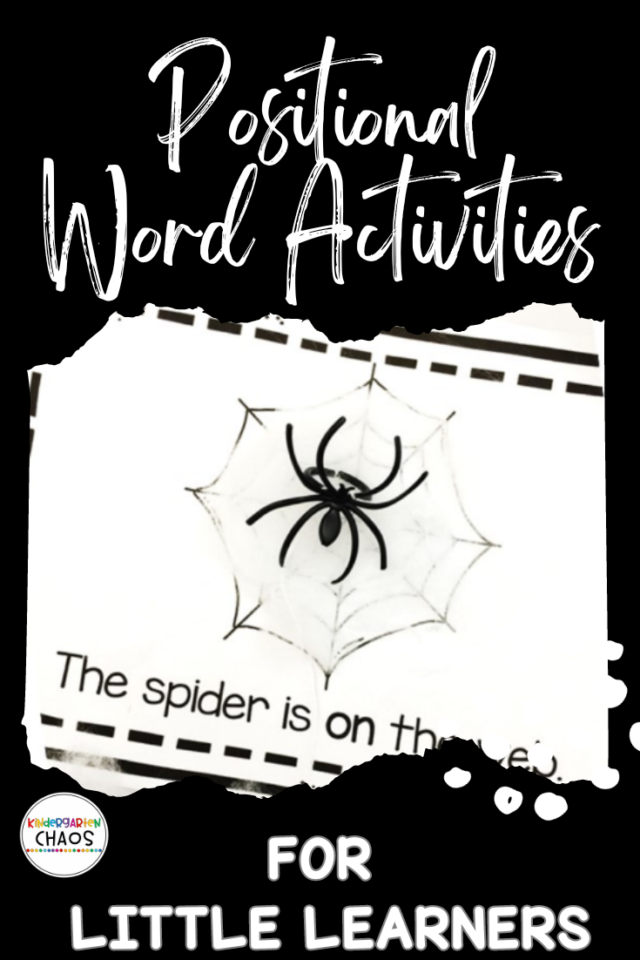 Positional Word Activities For Little Learners - Kindergarten Chaos