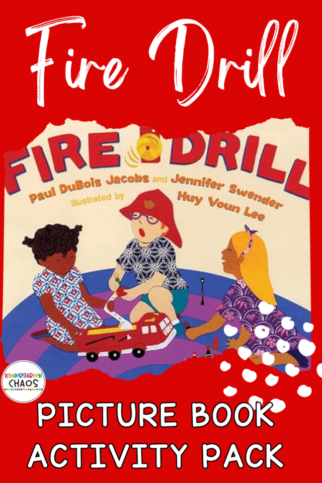 Fire Drill Picture Book Activity Pack - Kindergarten Chaos