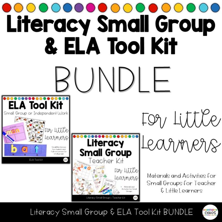 Small Group Teacher Kit and Student Tool Kit BUNDLE - Kindergarten Chaos
