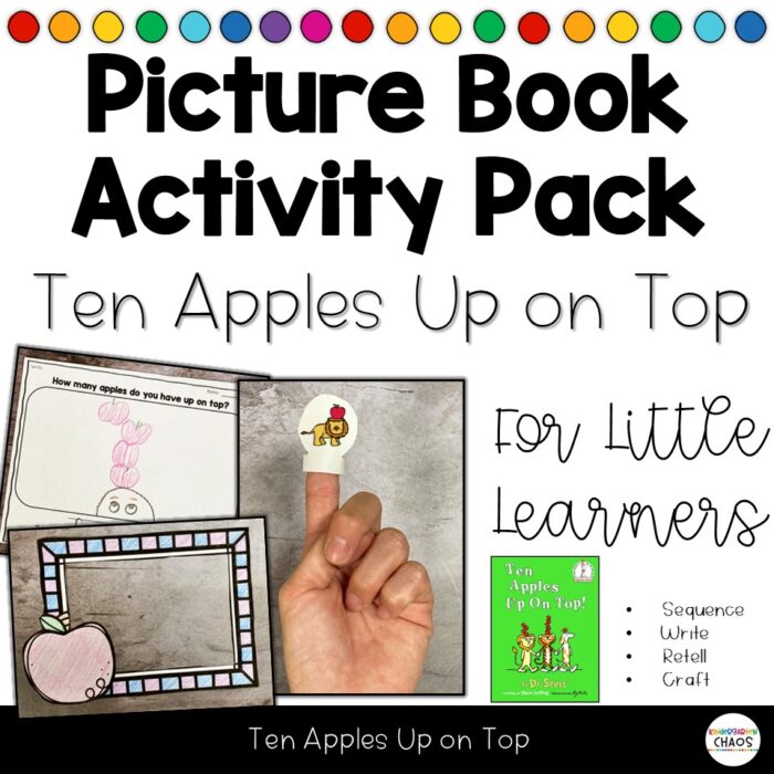 Picture Book Activity Pack | Ten Apples on top - Kindergarten Chaos