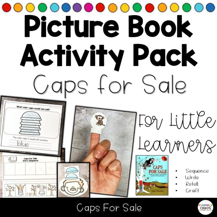 Picture Book Activity Pack | Caps For Sale - Kindergarten Chaos