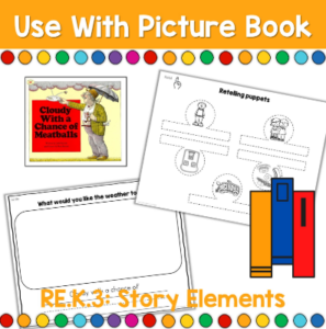 Picture Book Activity |Cloudy with a Chance of Meatballs - Kindergarten ...