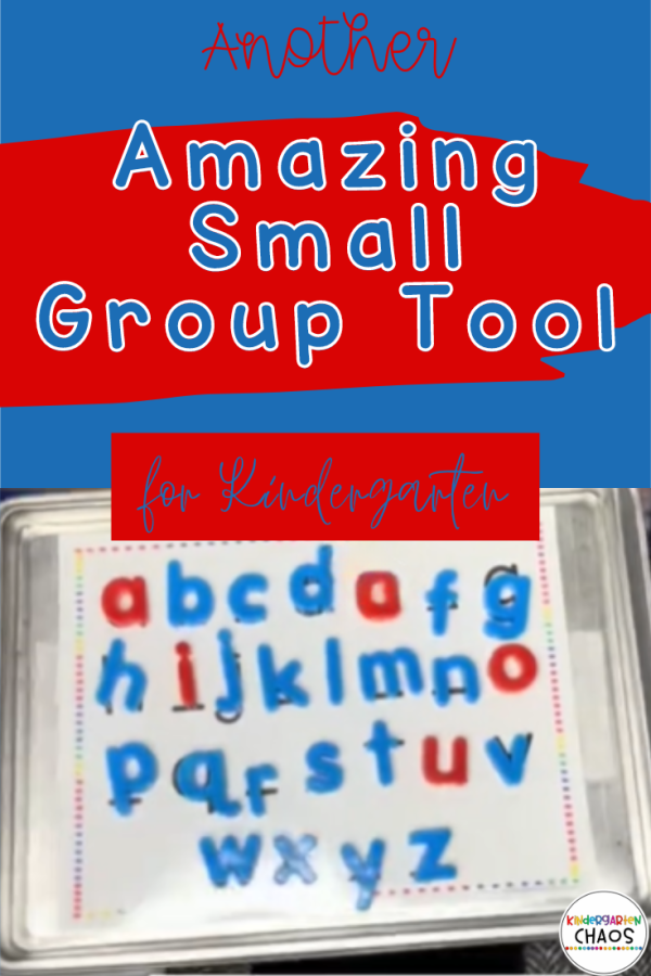 Another Amazing Small Group Tool for Kindergarten - Kindergarten Chaos