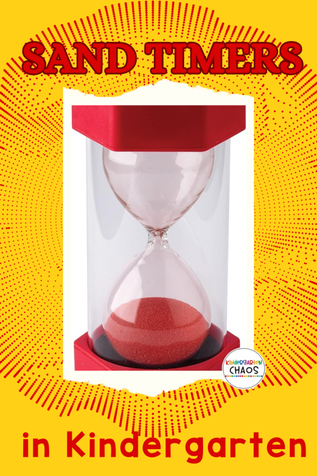 Sand Timers in Kindergarten - Kindergarten Chaos