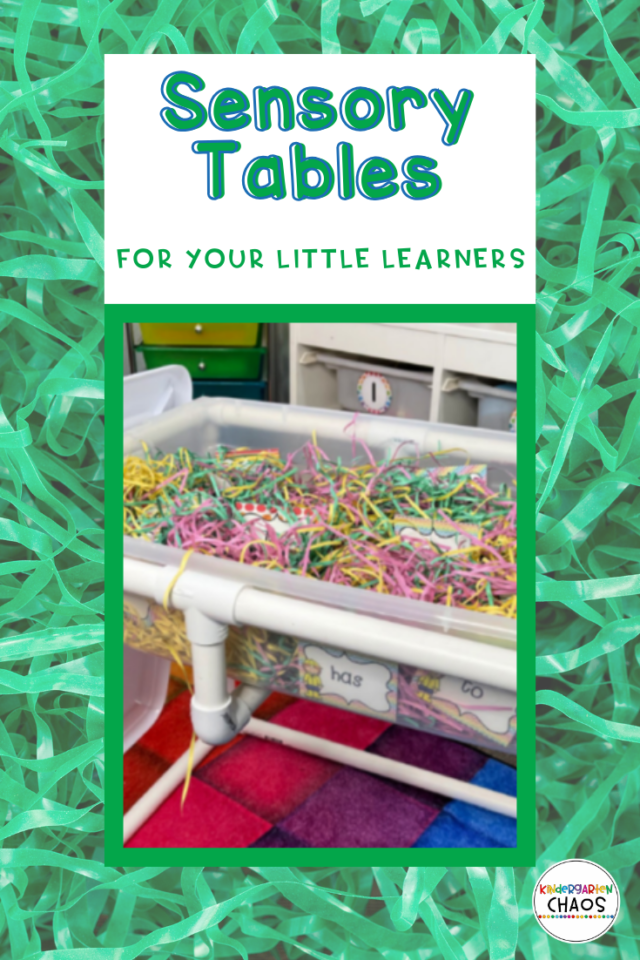 Sensory Tables For Your Little Learners - Kindergarten Chaos