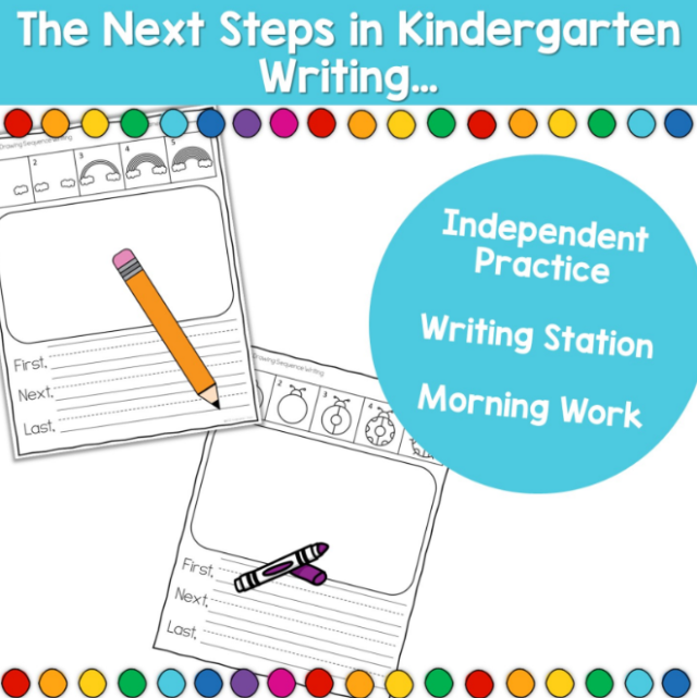 Guided Directed Drawings - Sequence Writing - Kindergarten Chaos