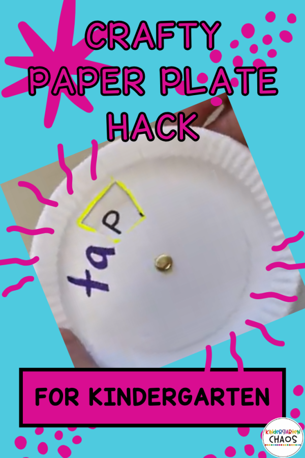 Paper Plate Hack for Kindergarten - Kindergarten Chaos