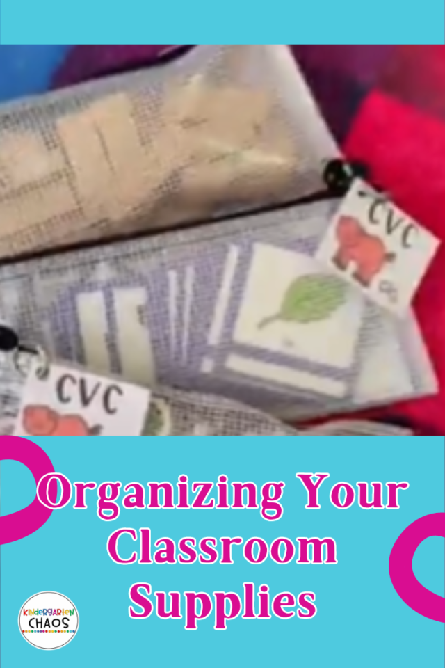 Organizing Your Classroom Supplies - Kindergarten Chaos