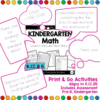 K.CC.B 5 Count to Tell How Many - Kindergarten Chaos