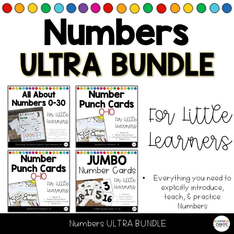 Numbers ULTRA BUNDLE - Kindergarten Chaos